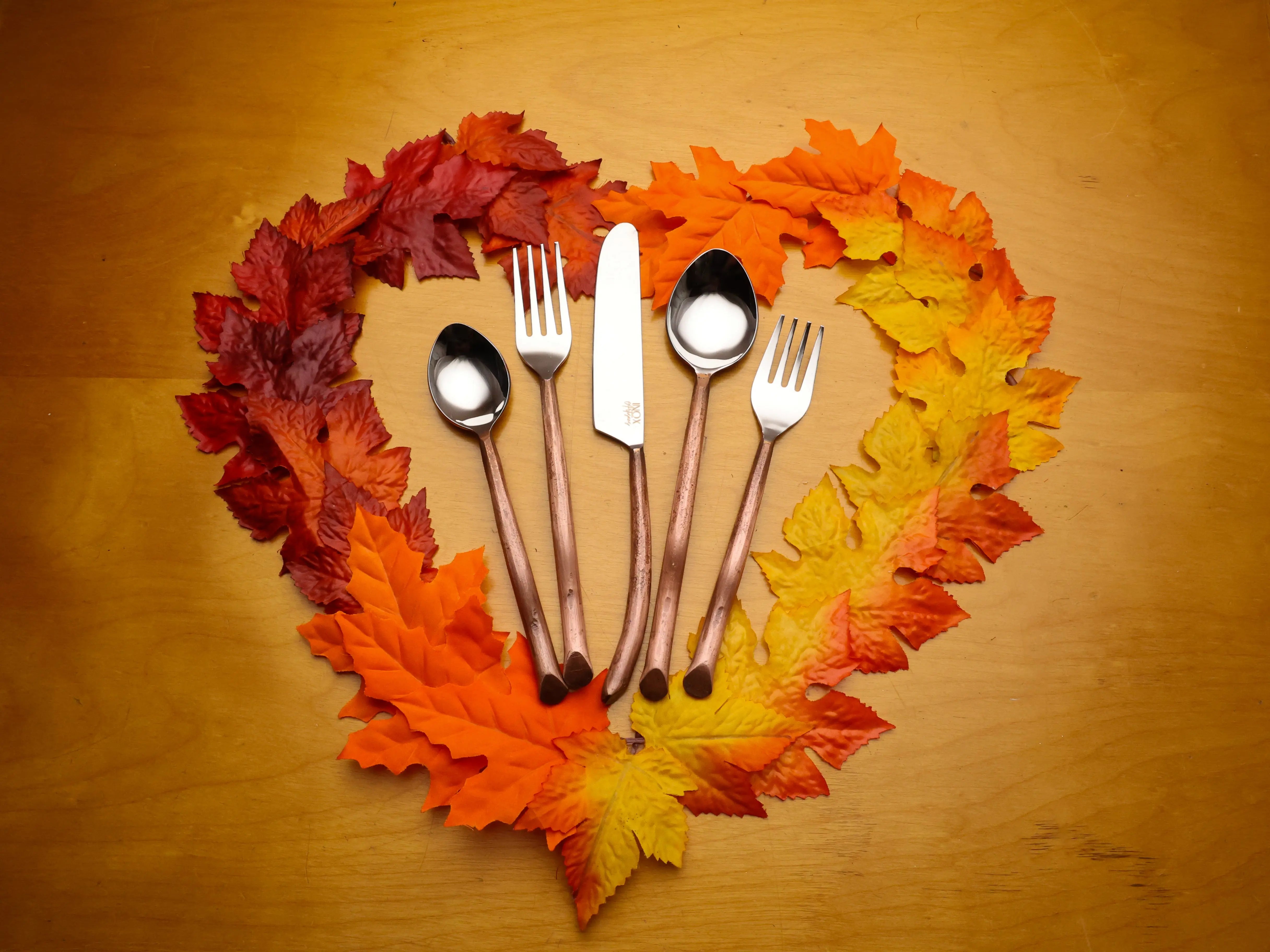 Rustic Copper Flatware for Cozy Fall Vibes - INOX Artisans