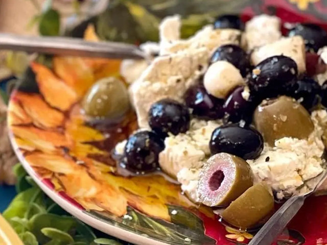 Garlic Herb Cheese Spread - Delicious Chunky Olive Cheese
