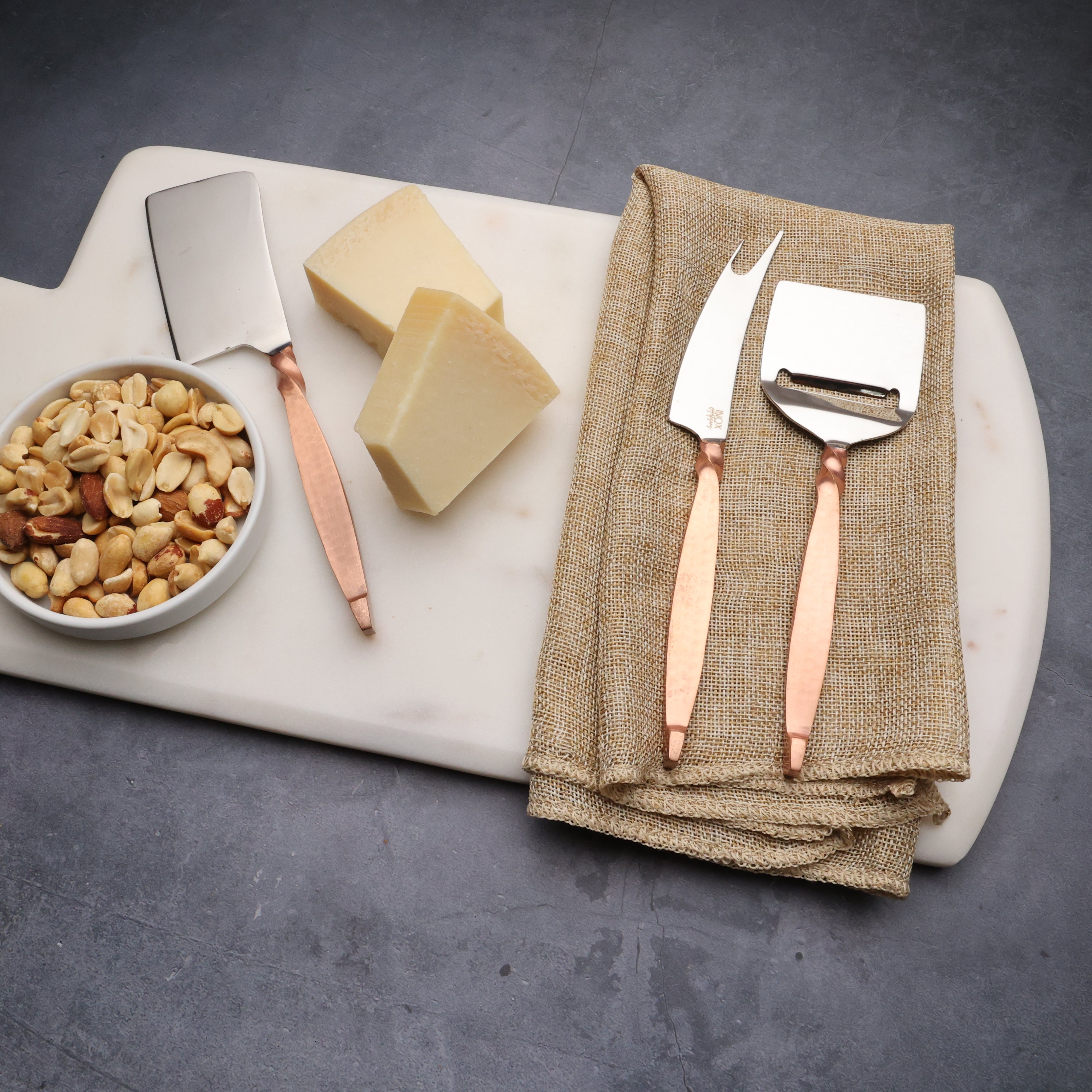 TWISTED URBAN CHEESE KNIFE 3 PC. SET - INOX Artisans