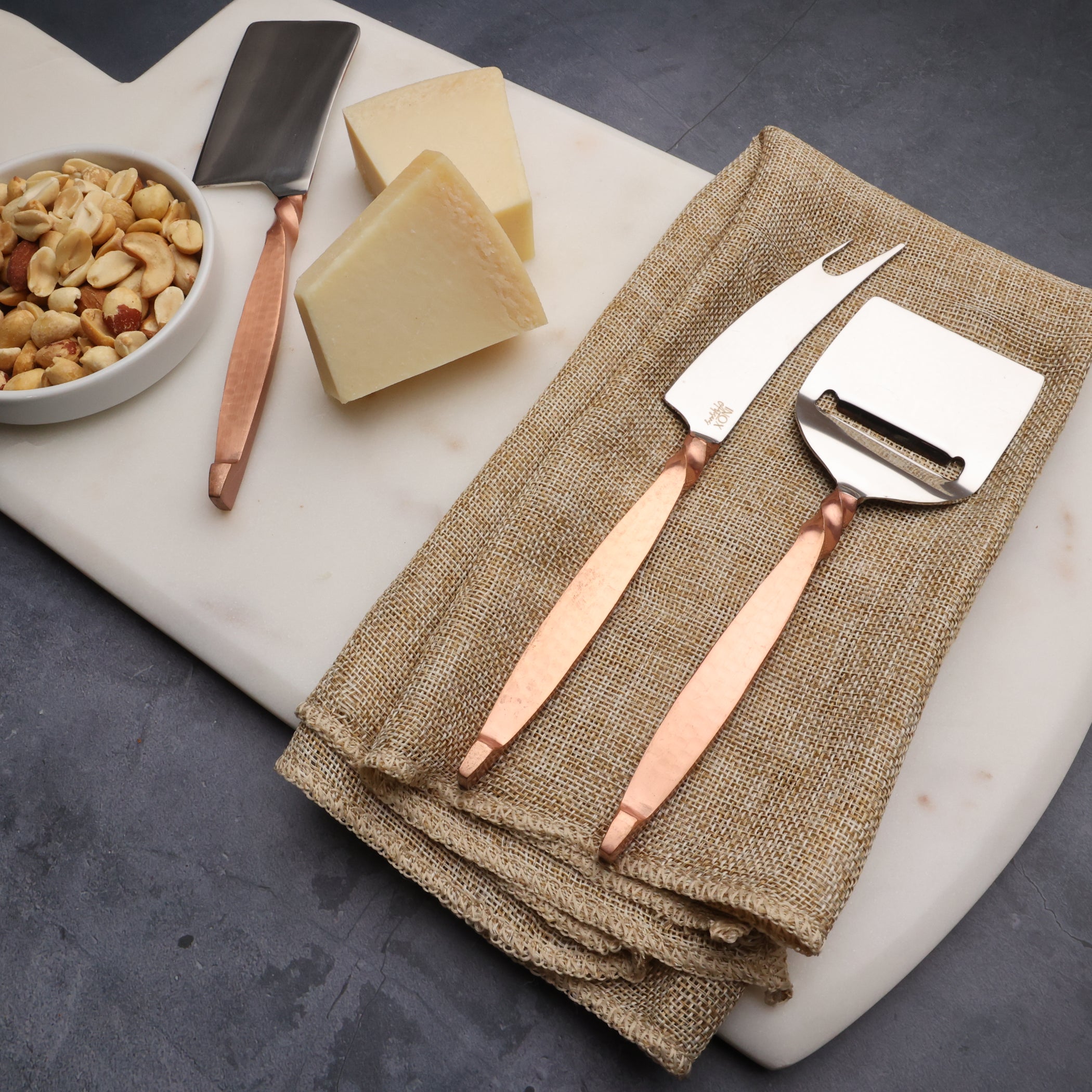 TWISTED URBAN CHEESE KNIFE 3 PC. SET - INOX Artisans