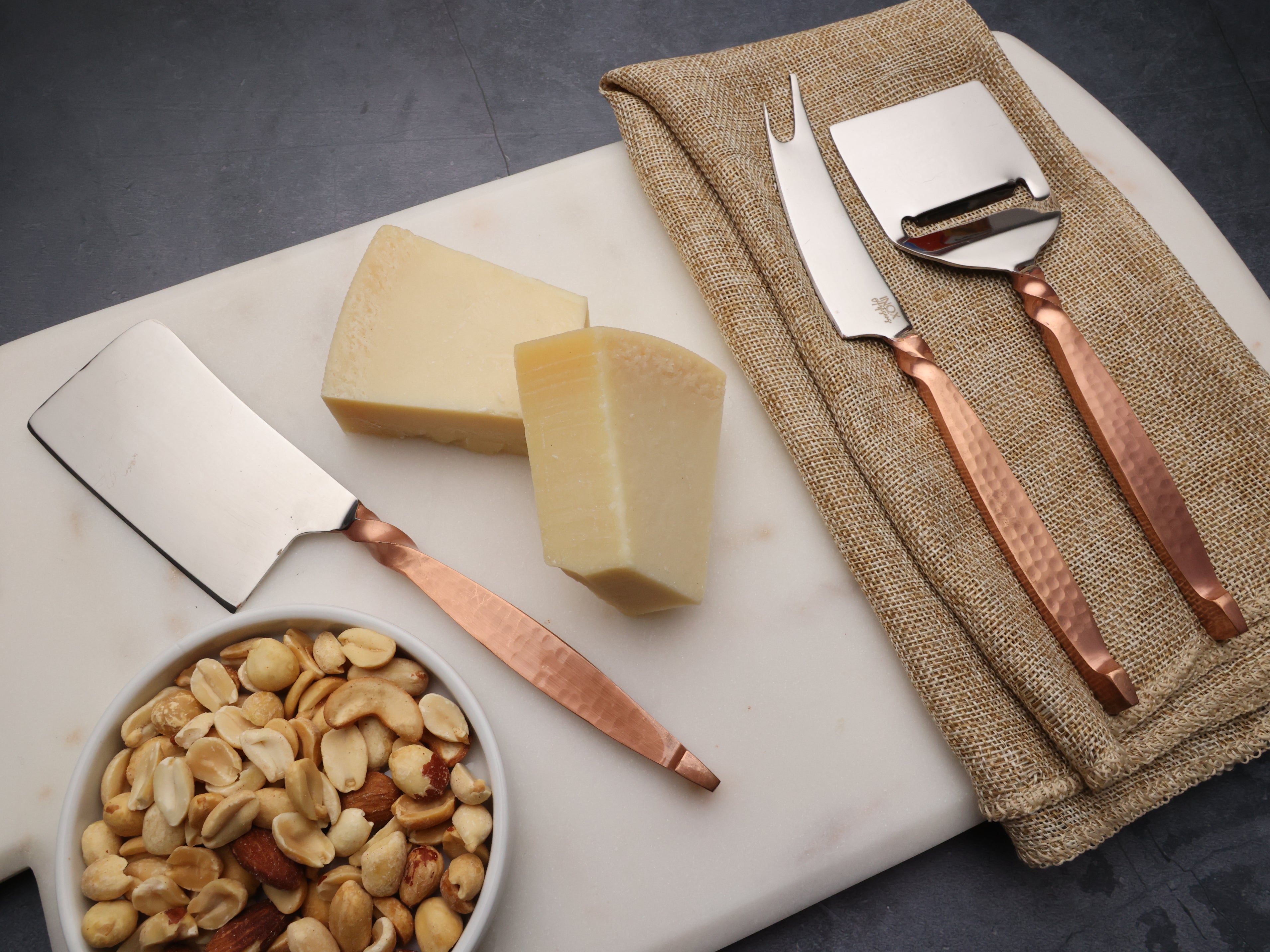 TWISTED URBAN CHEESE KNIFE 3 PC. SET - INOX Artisans