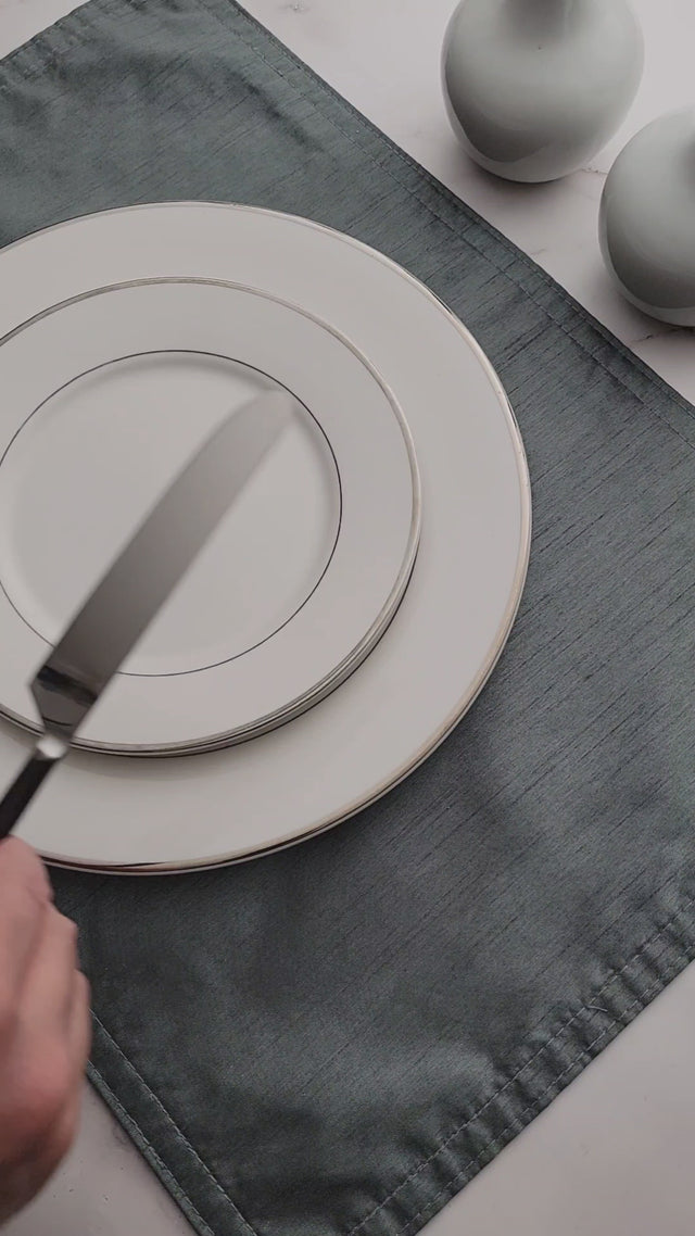 5 Pc. Set of Modern Twig Flatware | Inox Artisans - Buy Today