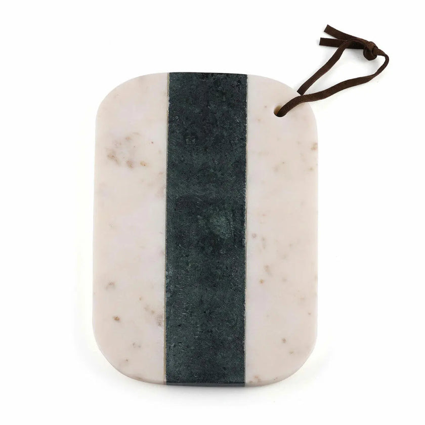 Brandy Green & White Marble Cheese Board