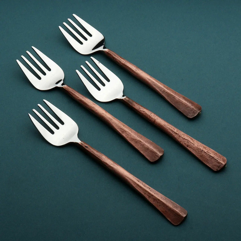 Copper Ridge Sardine Table Forks 4 Pc. Set - INOX Artisans