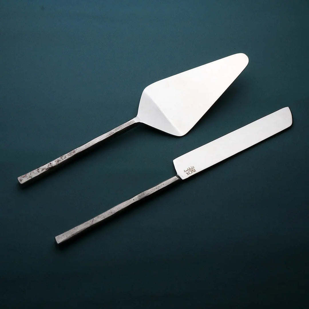 Jason Cake Serving 2 Pc. Set | Inox Artisans