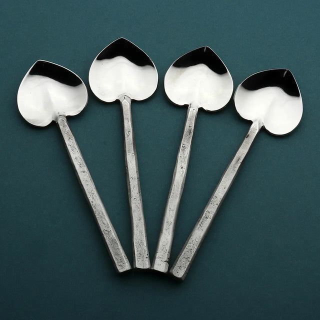 Dessert Spoon Set - Jason Heart 4 Pc. Coffee/Dessert Table Spoon