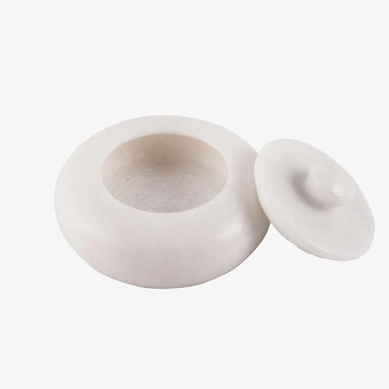 Salt Cellar with Lid - Elegant Marble Design | Shop Now!