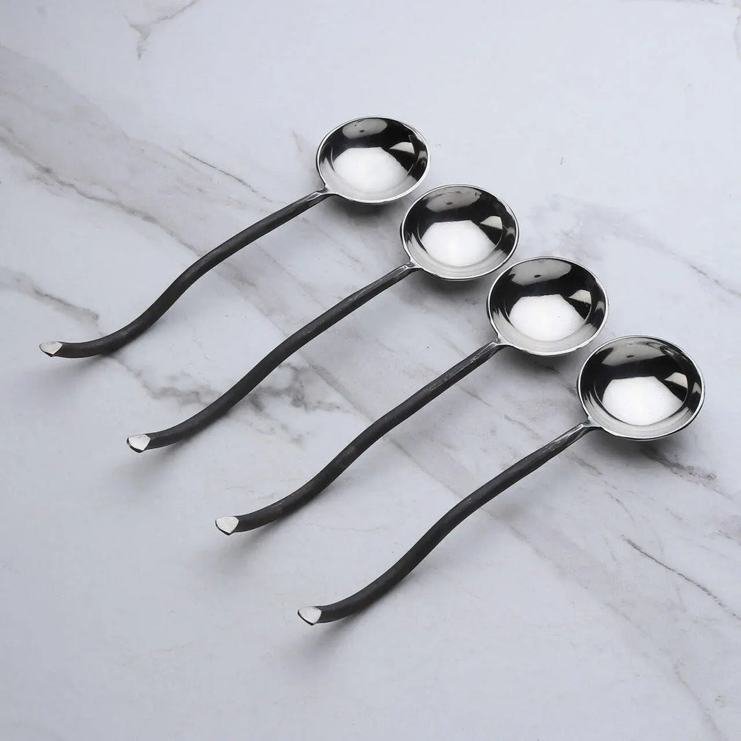 Twig Sugar Spoon 4 Pc. Set | Inox Artisans