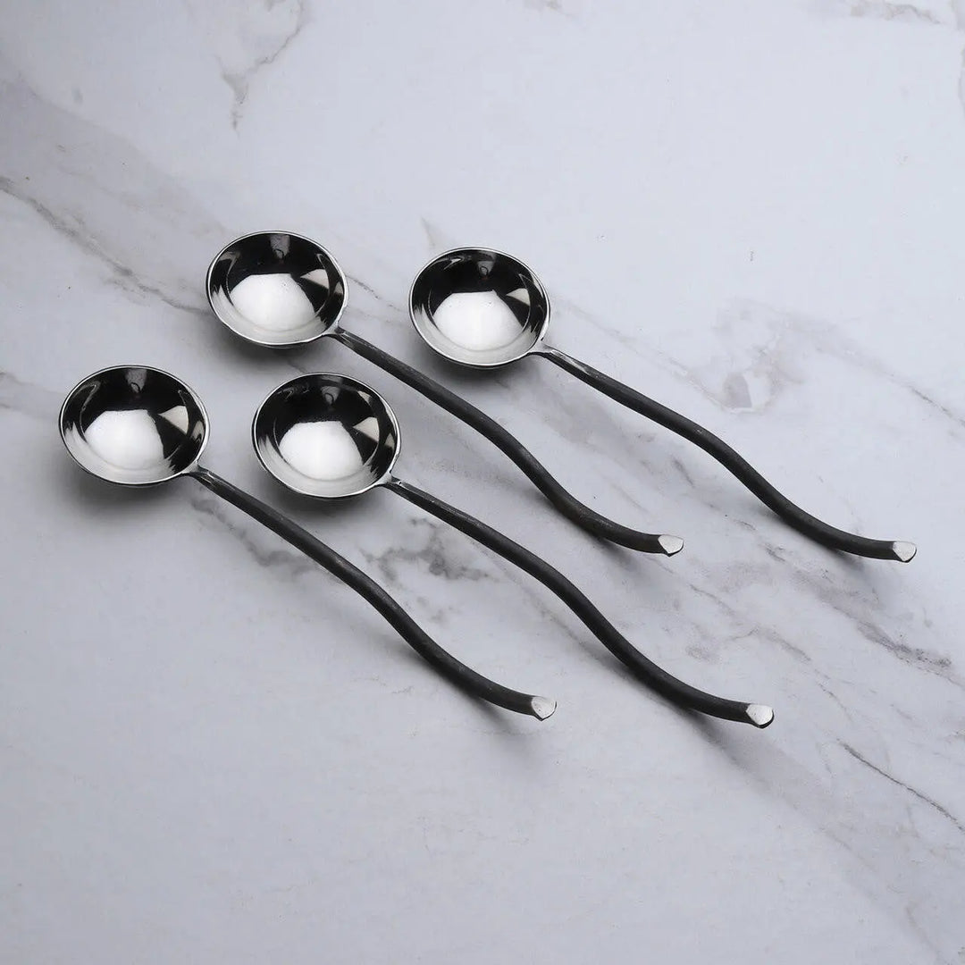 Twig Sugar Spoon 4 Pc. Set | Inox Artisans